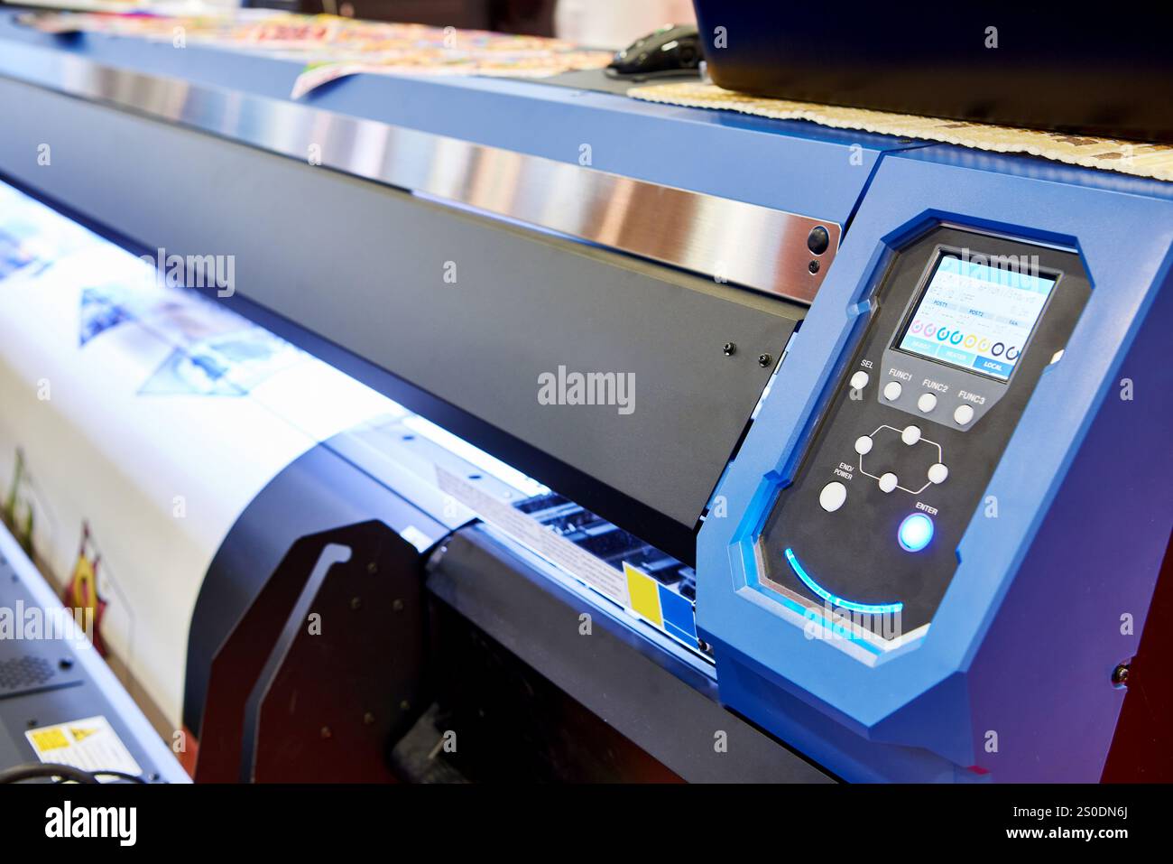 Large format sublimation transfer textile printer Stock Photo - Alamy
