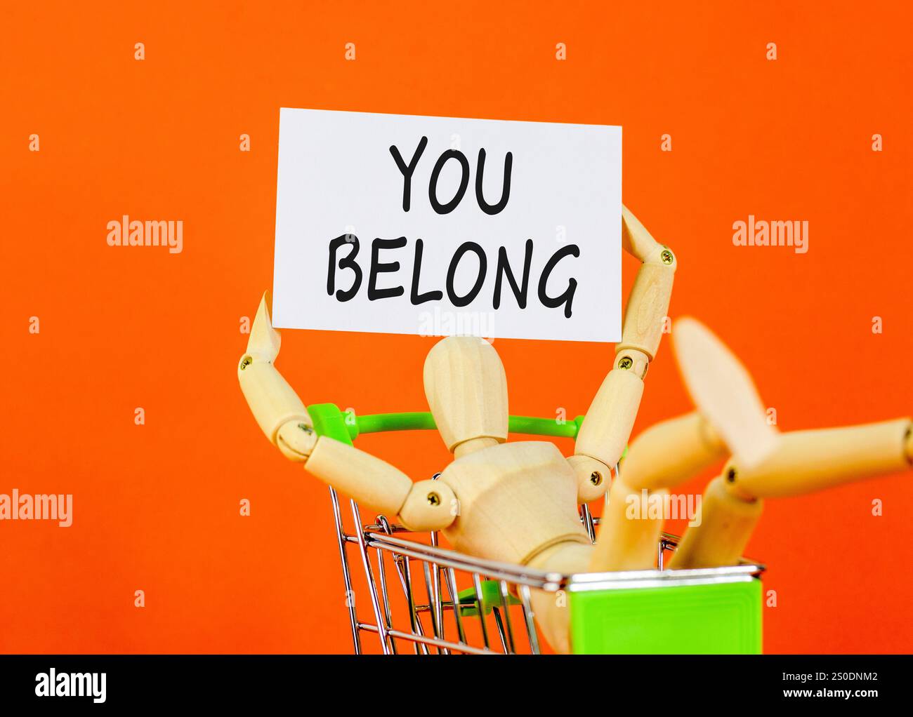 Belonging and you belong symbol. Concept words You belong on beautiful ...