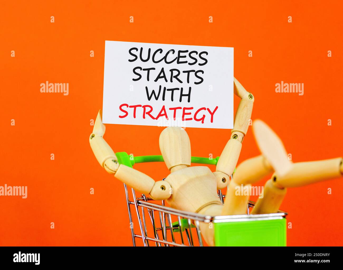 Success starts with strategy symbol. Concept words Success starts with ...