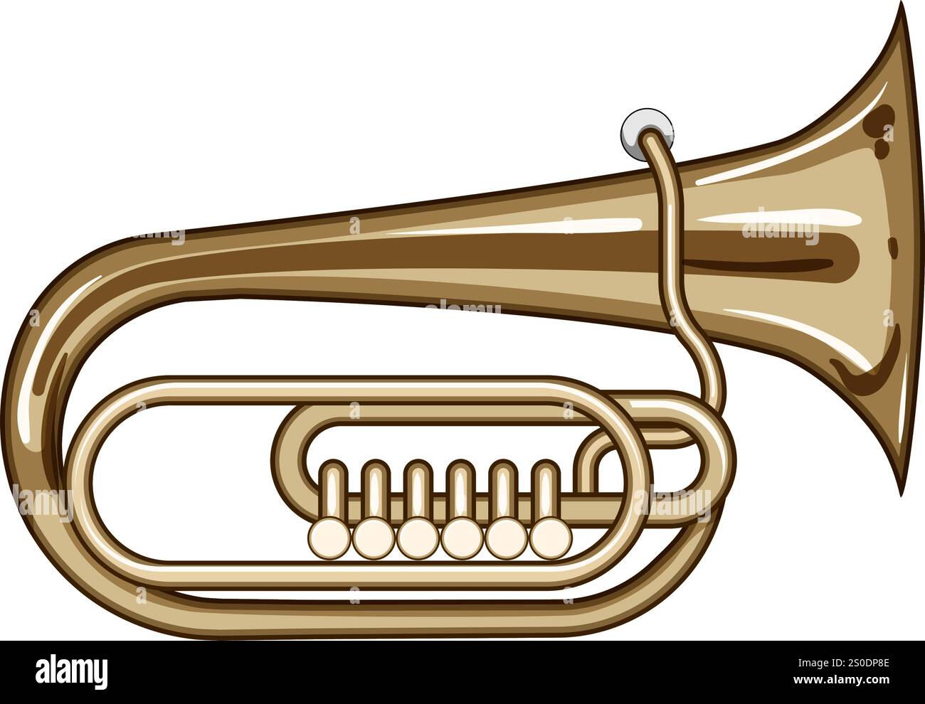 valve tuba cartoon. mouthpiece bell, concert symphony, ensemble ...