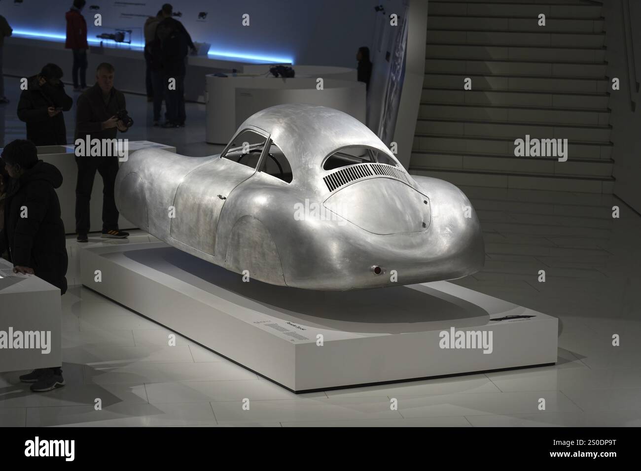 Porsche Type 64, built in 1939, Silver historic Porsche with ...