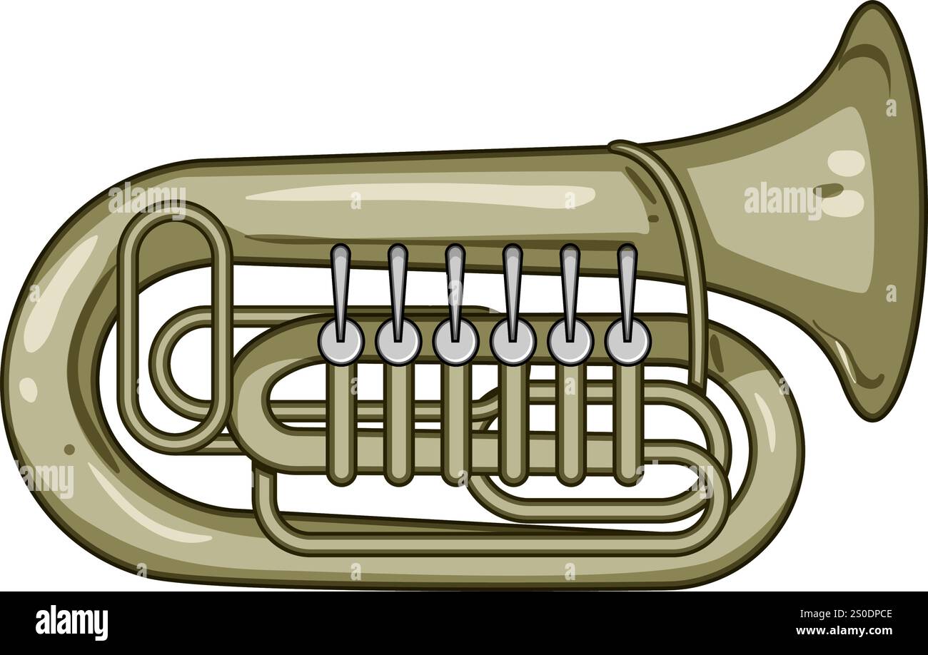 bell tuba cartoon. concert symphony, ensemble performance, musician ...