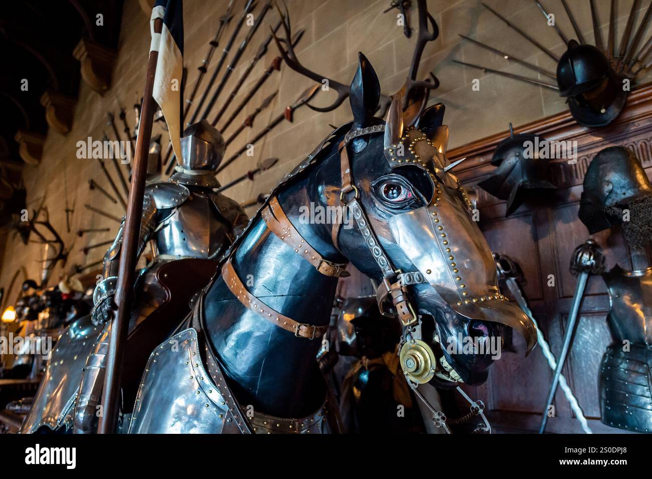 Castle interior armour hi-res stock photography and images - Alamy