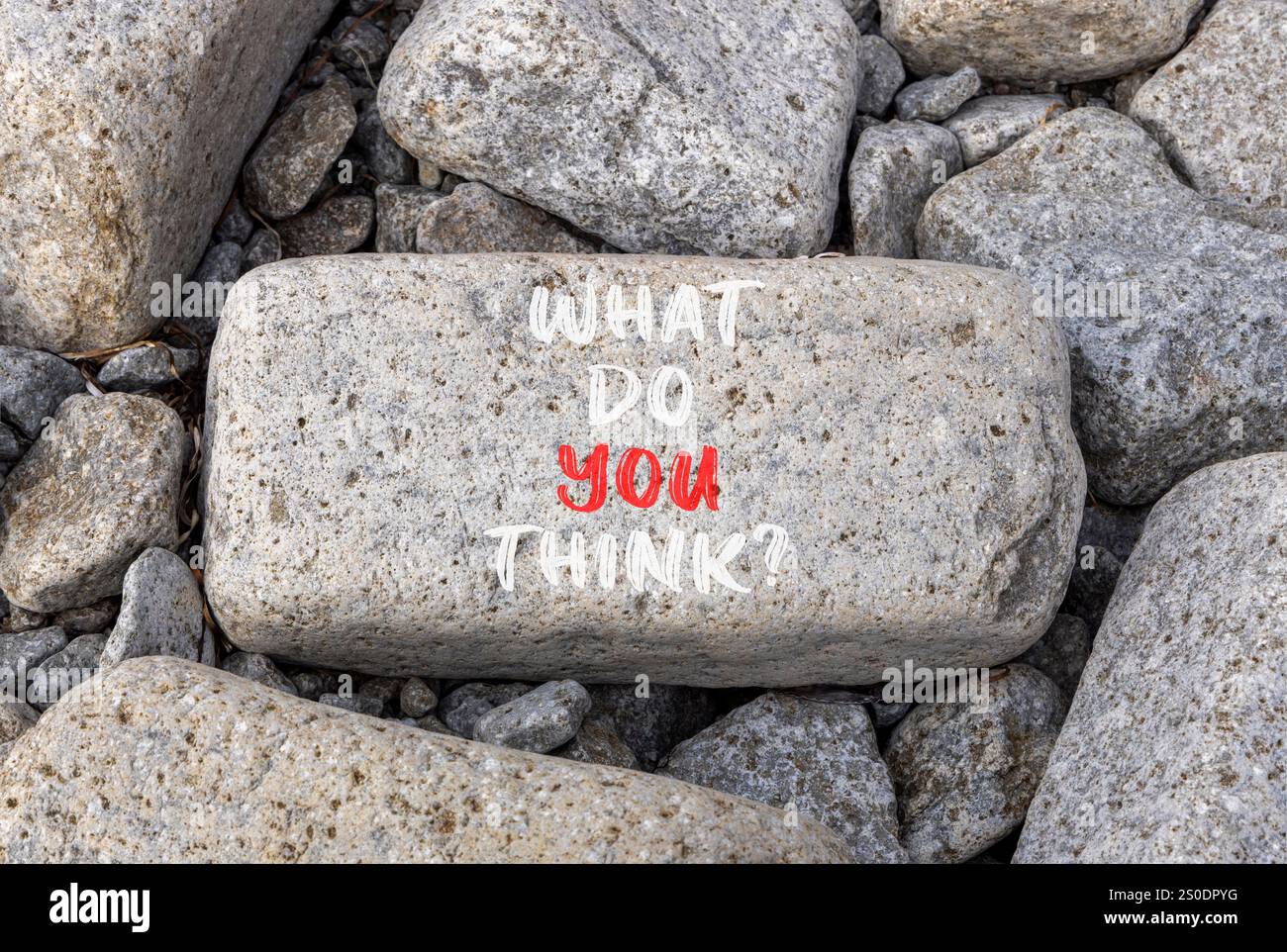 What do you think symbol. Concept words What do you think on beautiful ...