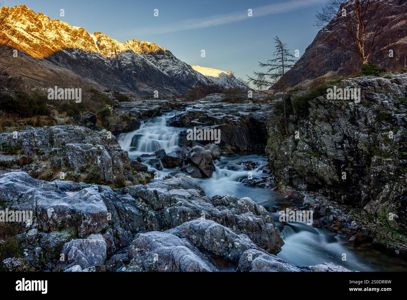 Clachaig Falls in Glencoe, Scotland Stock Photo - Alamy