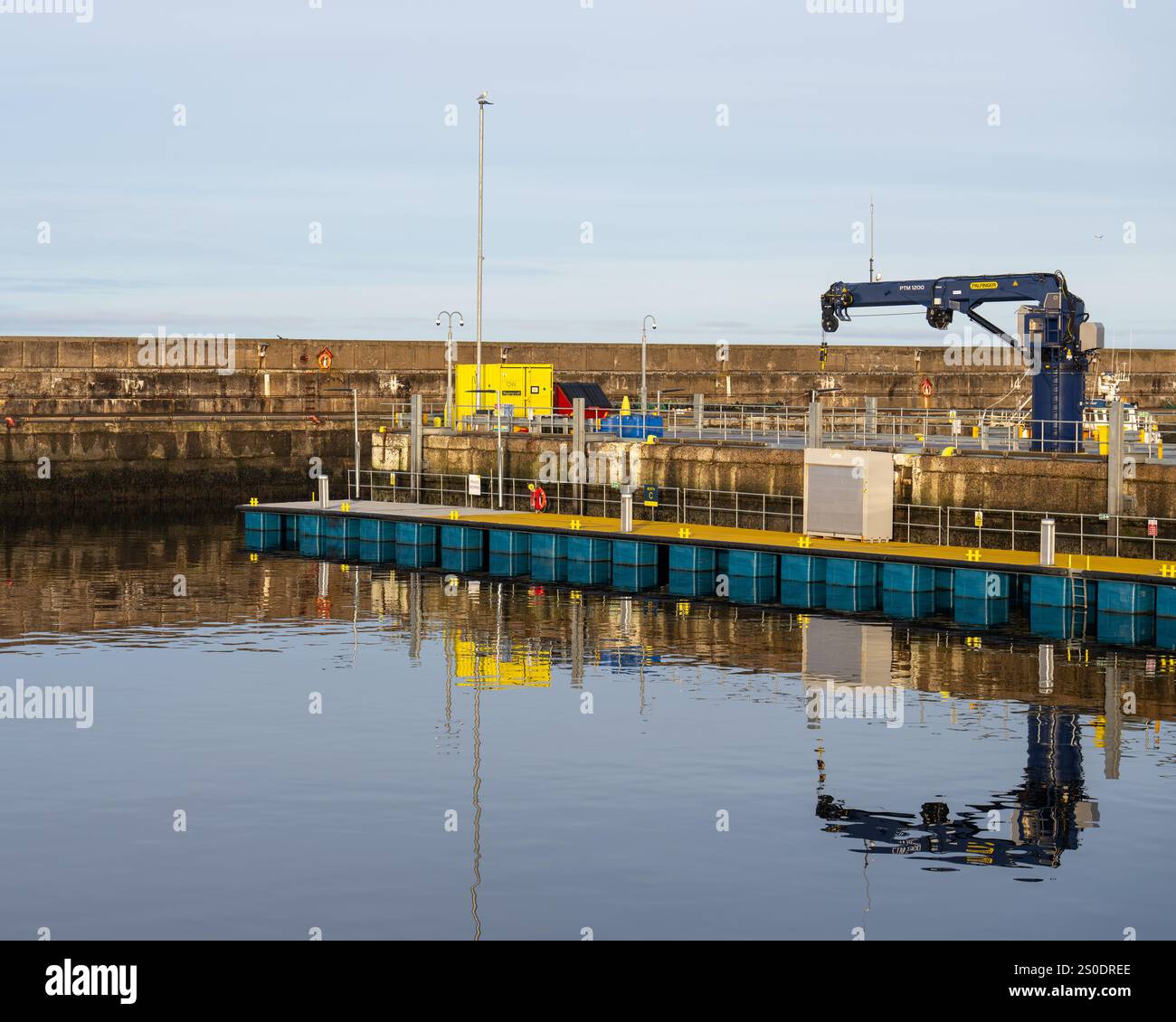 27 December 2024. Buckie Harbour,Moray,Scotland. This is an interior ...