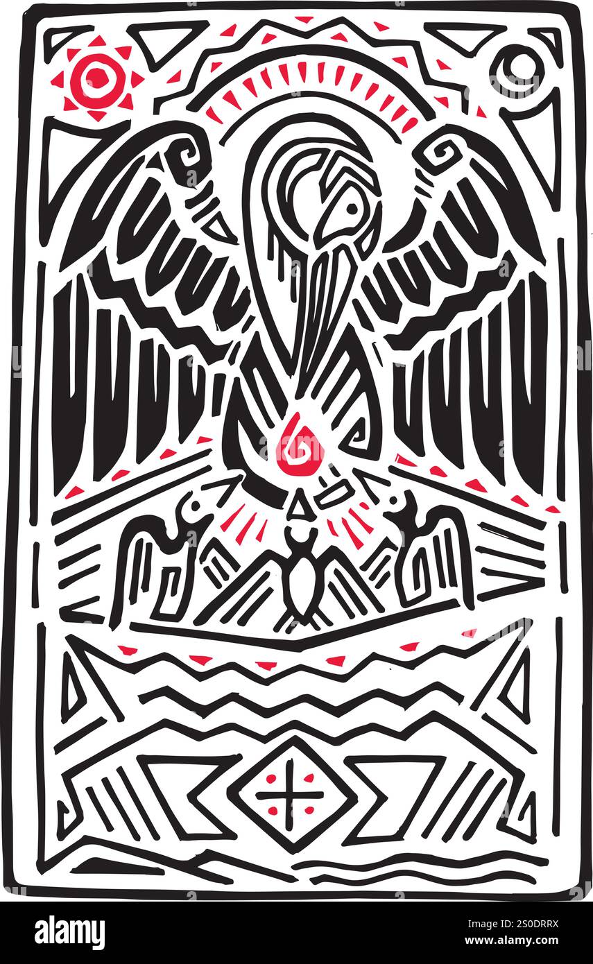 Hand drawn vector illustration or drawing of pelican religious symbol ...