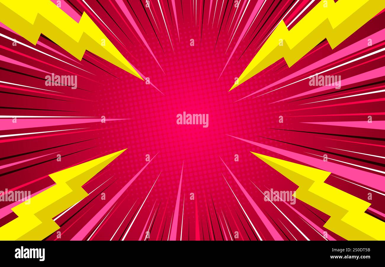 Pop art comic book cartoon magazine covers Background Vector halftone ...