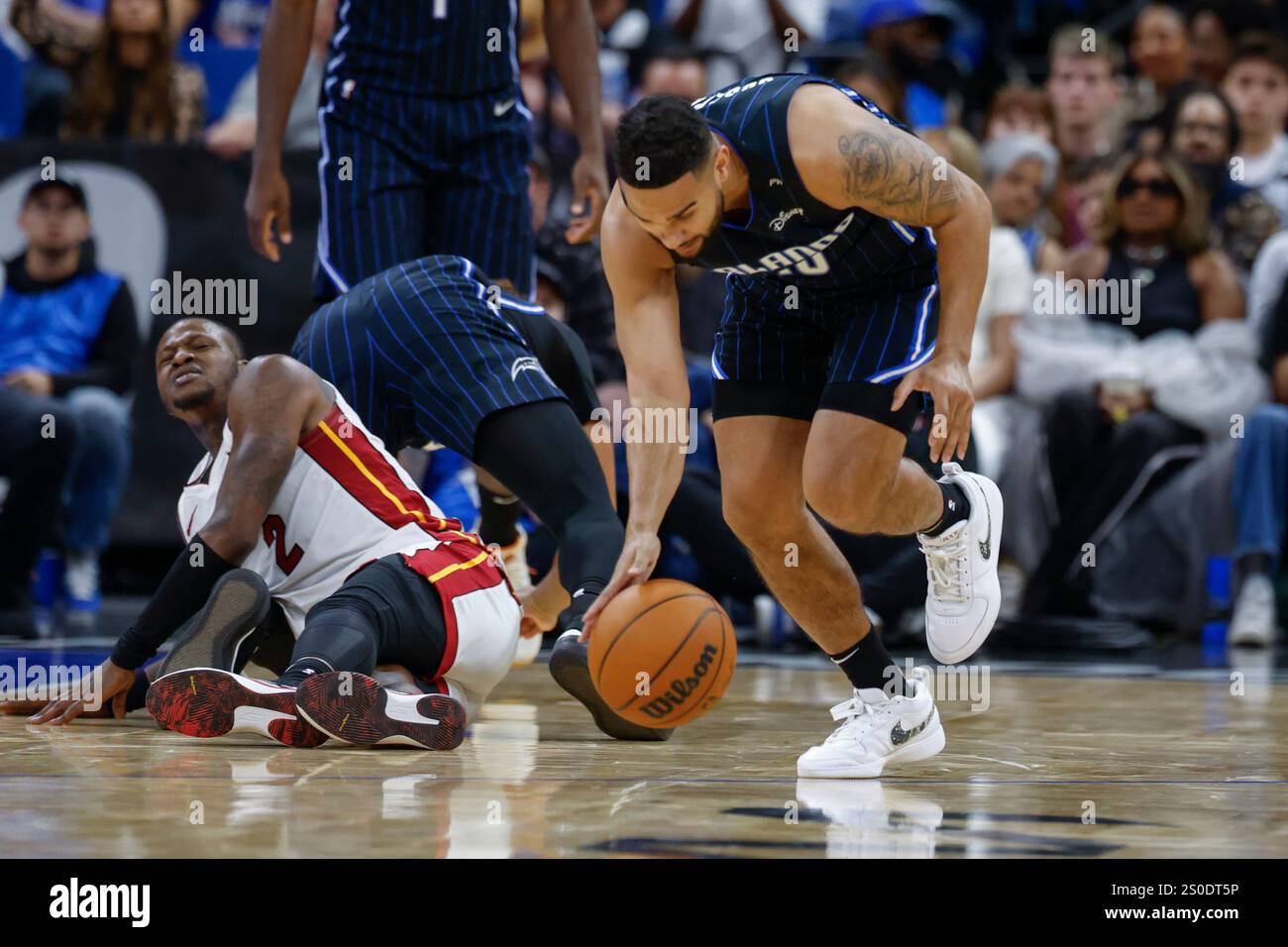 Orlando Magic guard Cory Joseph (10) brings a loose ball down court ...
