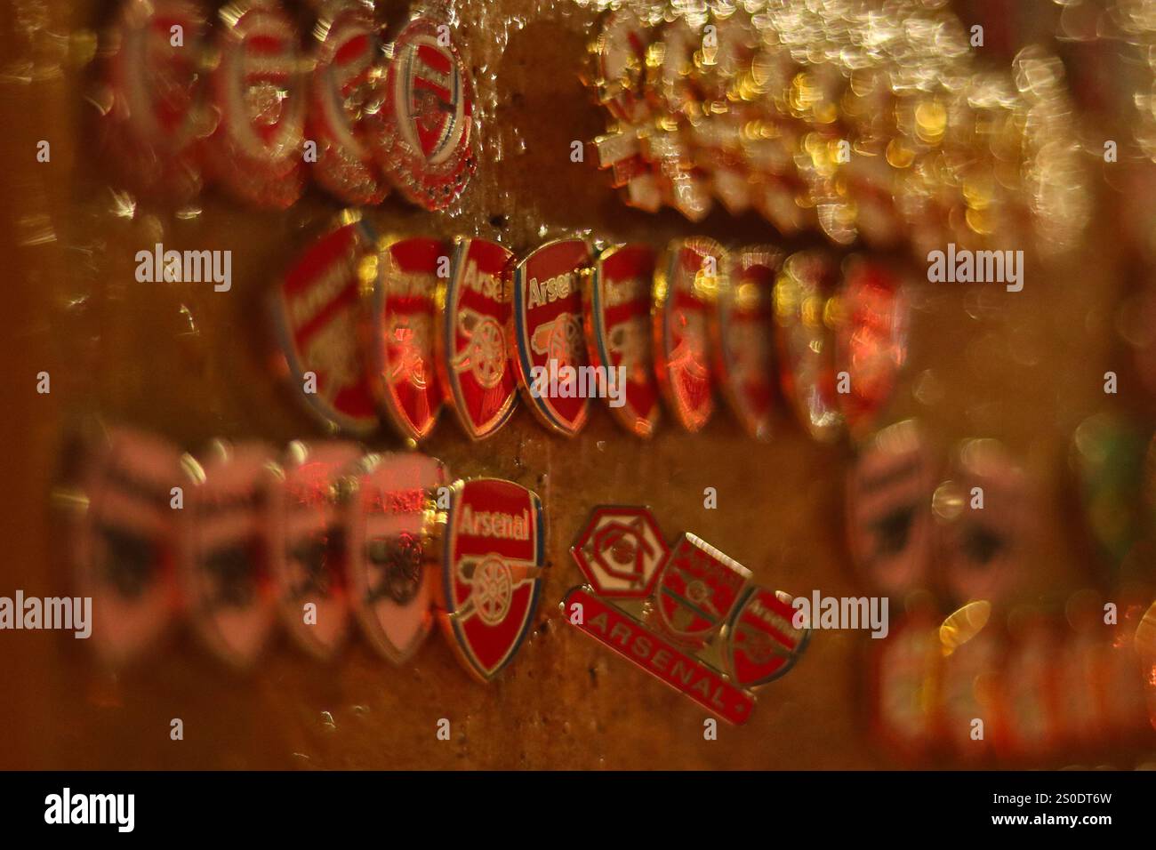 Arsenal pin badges for sale ahead of the Premier League match Arsenal ...