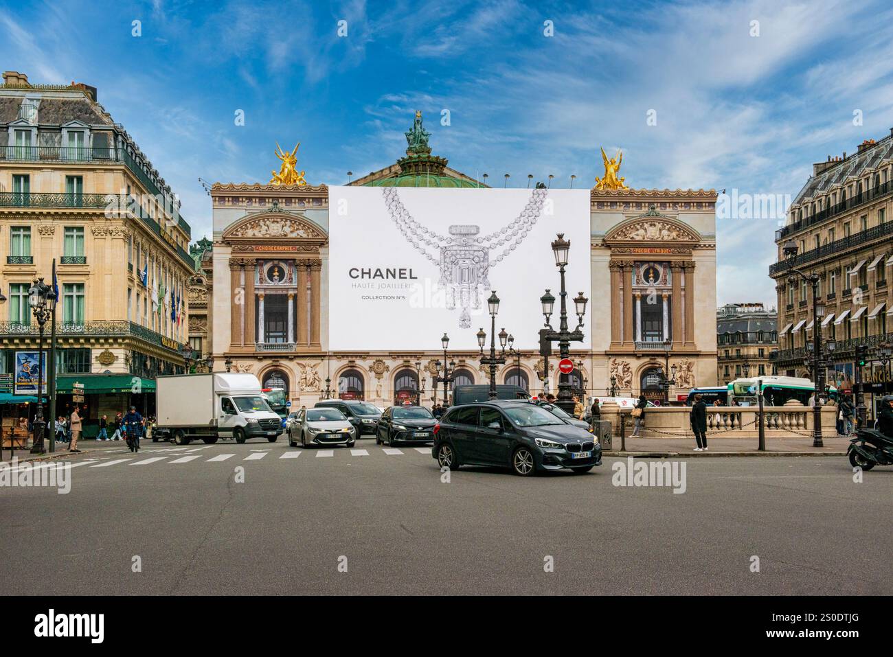 Palaise Garnier - Italian style Opera House in Paris, France Stock ...