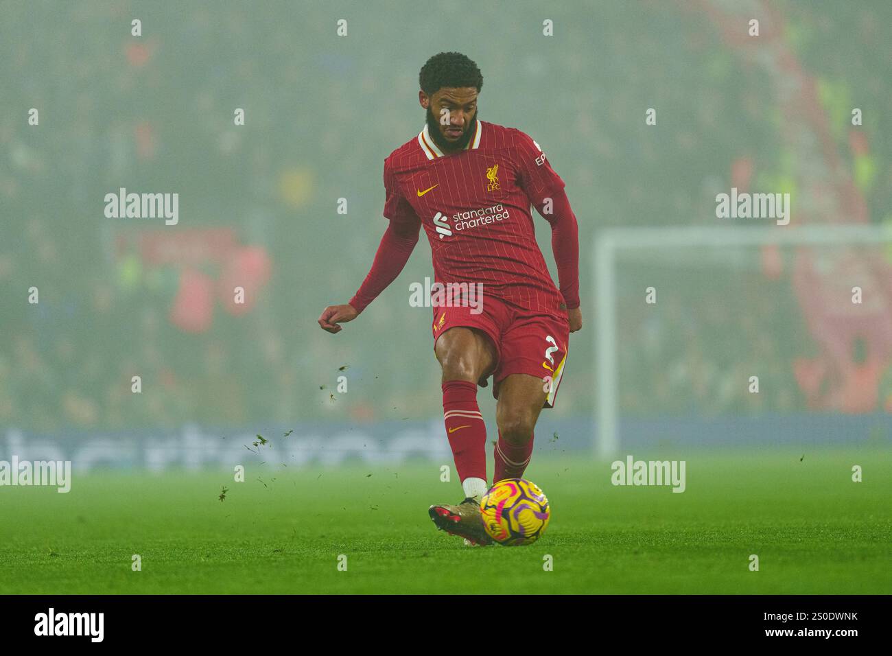 Liverpool's Joe Gomez during the Premier League match between Liverpool ...