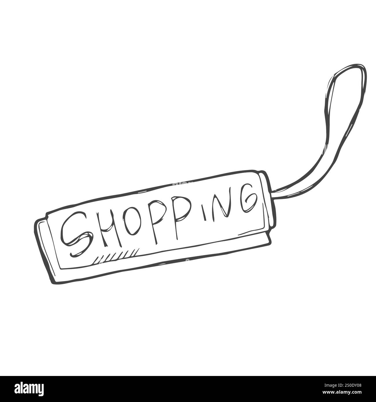 doodle price tag handdrawn style with cartoon Stock Vector Image & Art ...