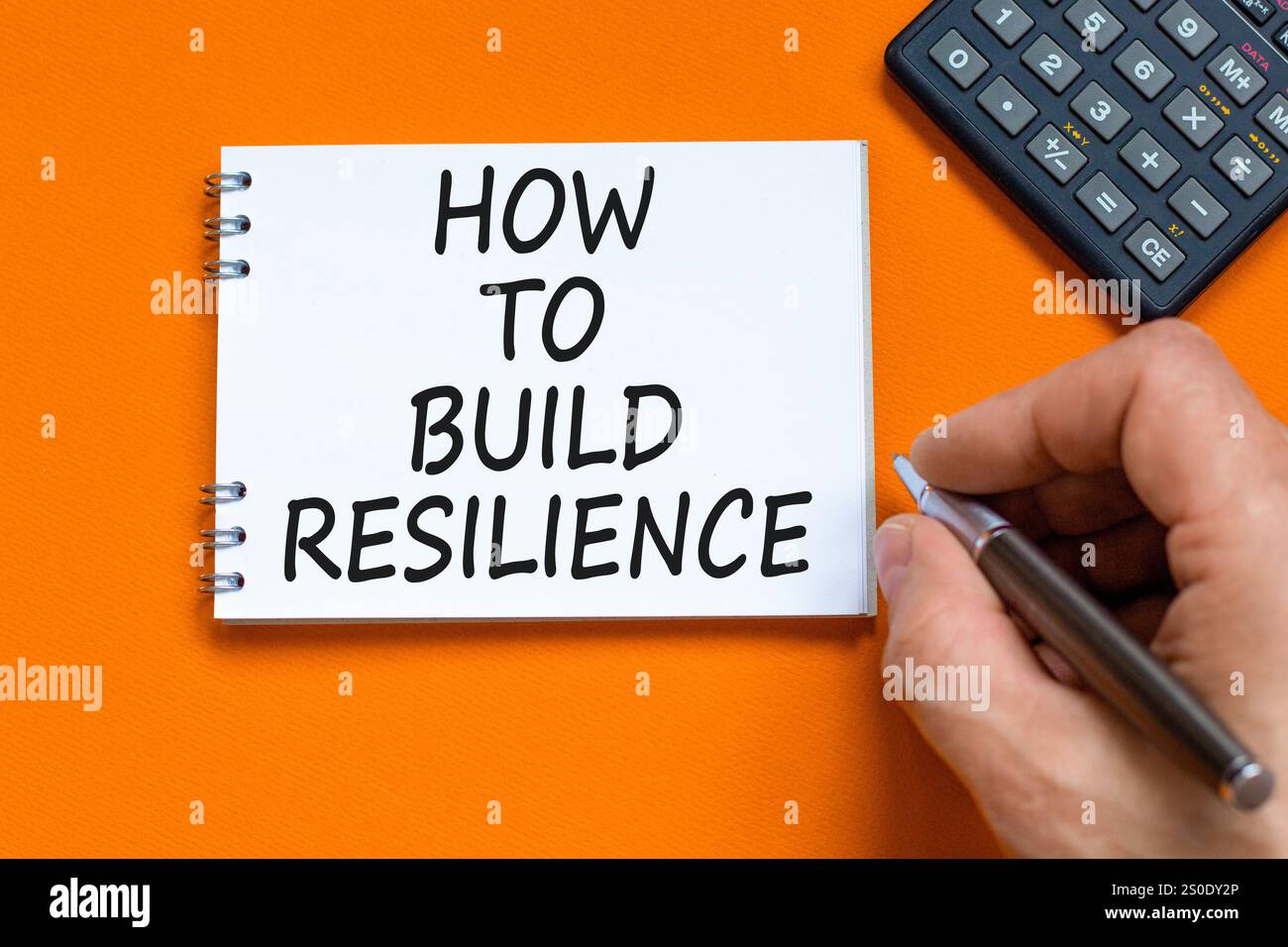 How to build resilience symbol. Concept words How to build resilience ...
