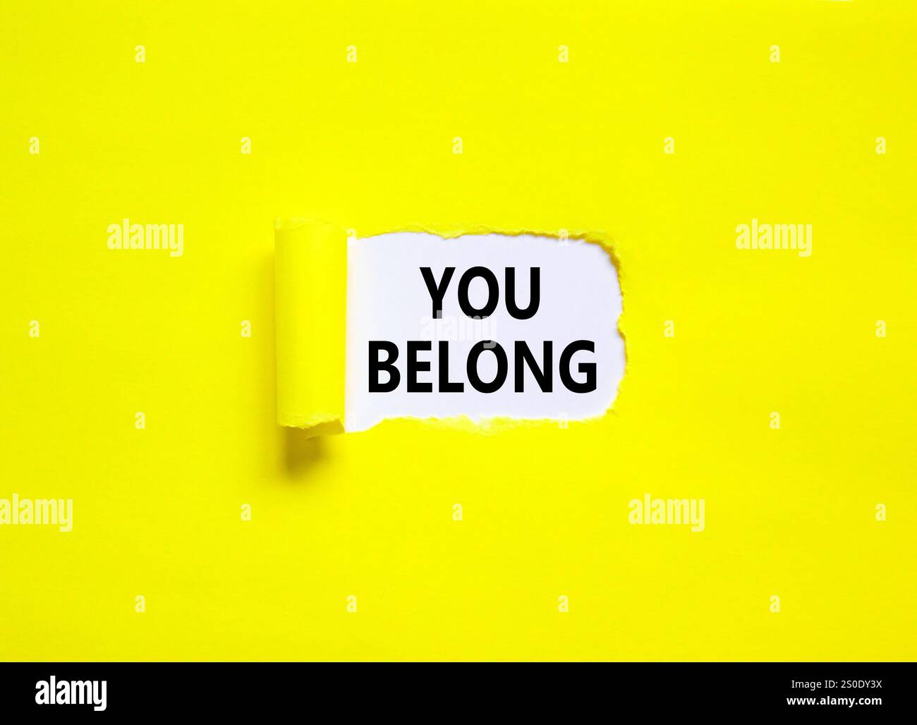 Belonging and you belong symbol. Concept words You belong on beautiful ...