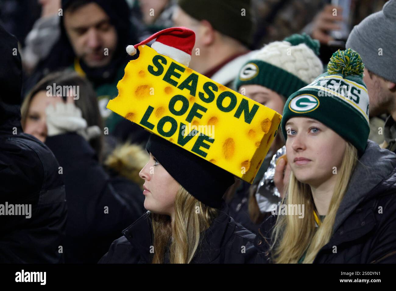 Green Bay Packers fans during an NFL football game Monday, Dec. 23 ...