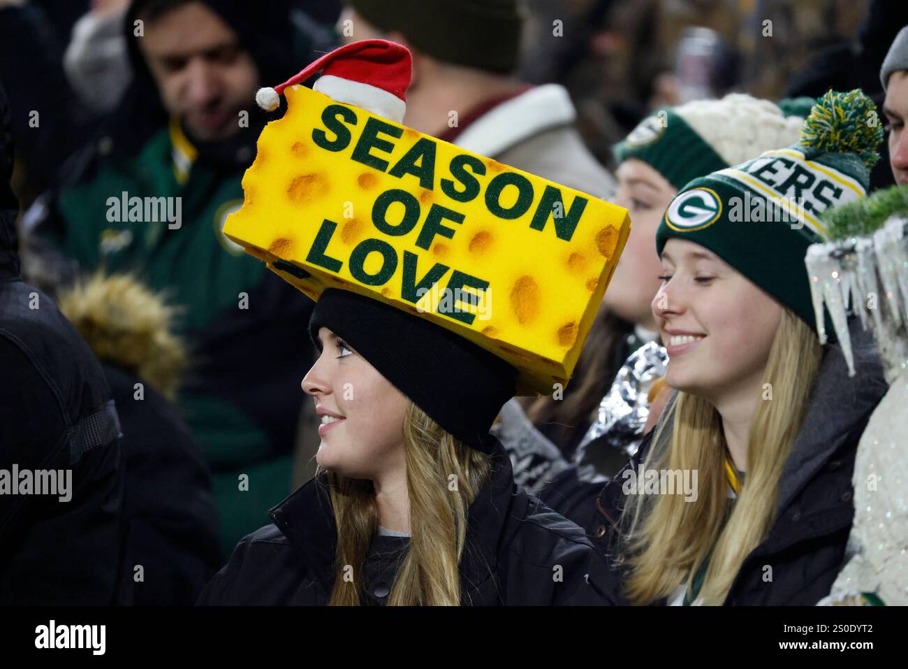 Green Bay Packers fans during an NFL football game Monday, Dec. 23 ...