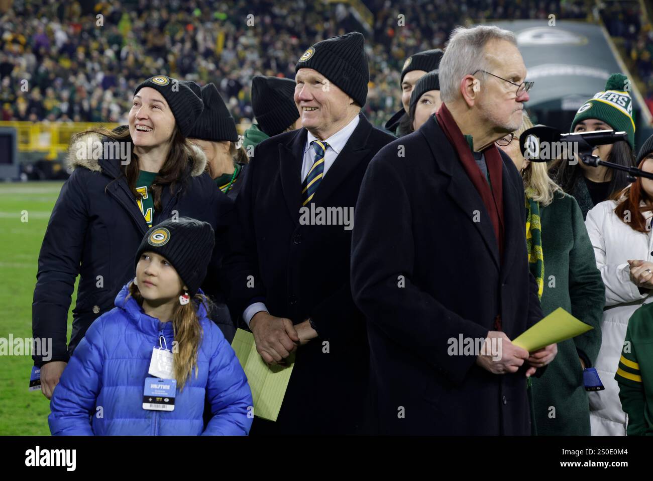 Green Bay Packers Mark Murphy during a half time ceremony honoring his ...