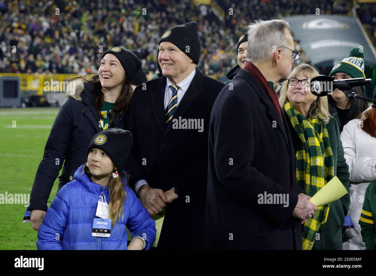 Green Bay Packers Mark Murphy during a half time ceremony honoring his ...
