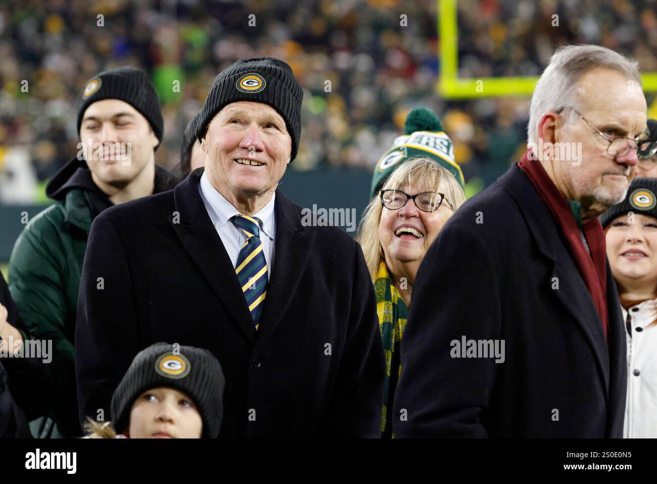 Green Bay Packers Mark Murphy during a half time ceremony honoring his ...