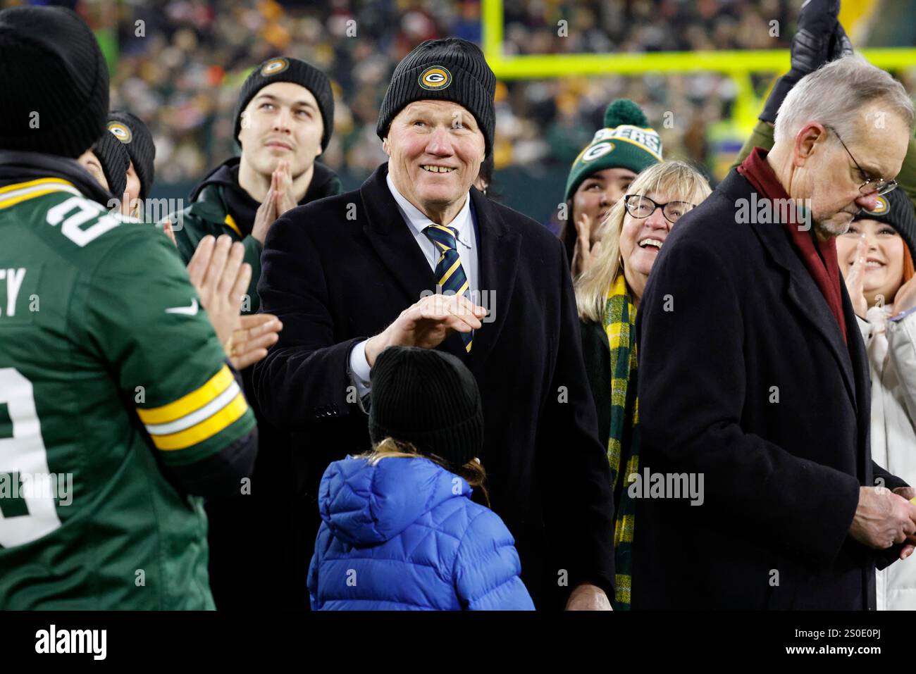Green Bay Packers Mark Murphy during a half time ceremony honoring his ...