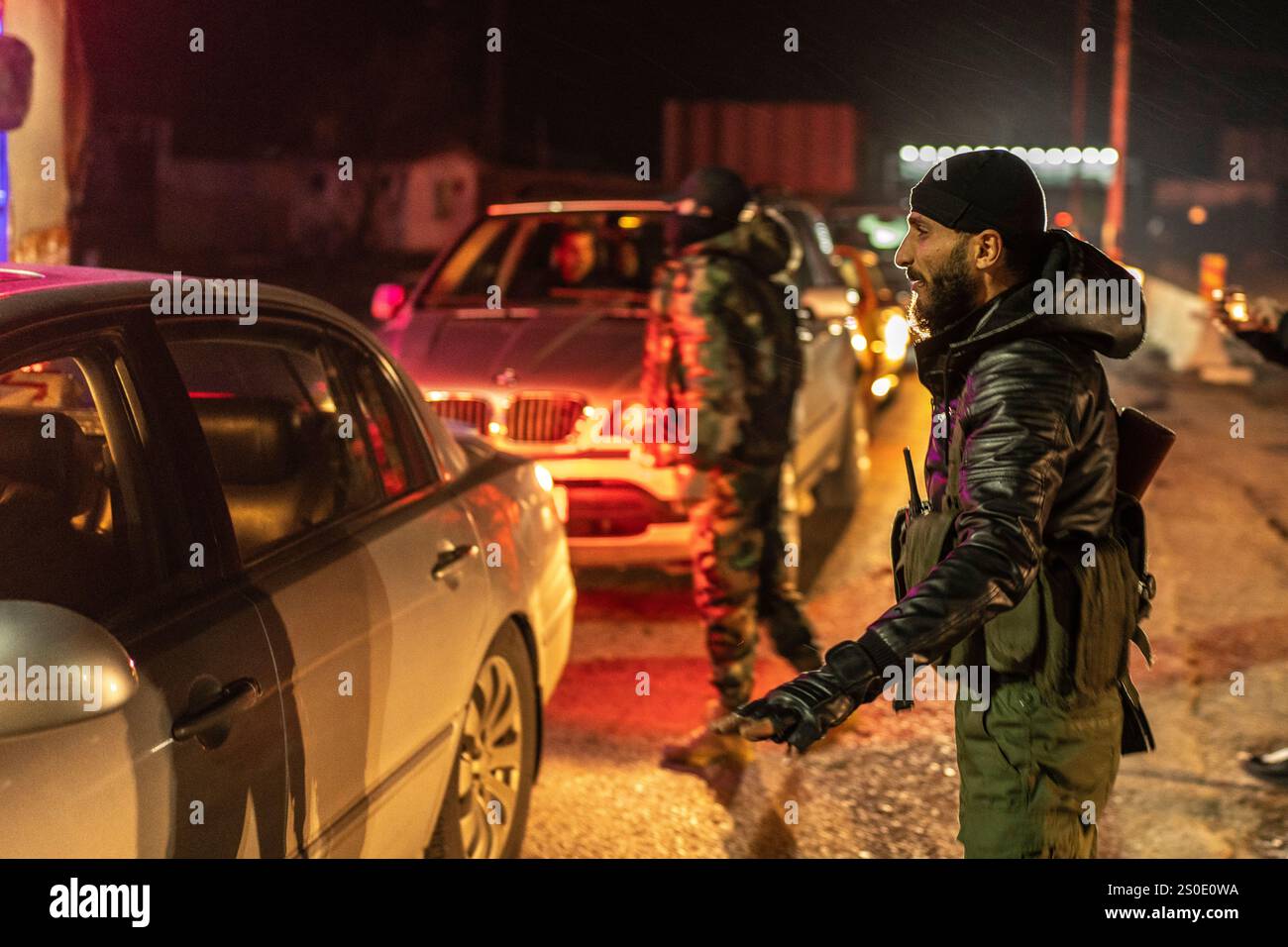 Members of the security forces of the newly formed Syrian government ...