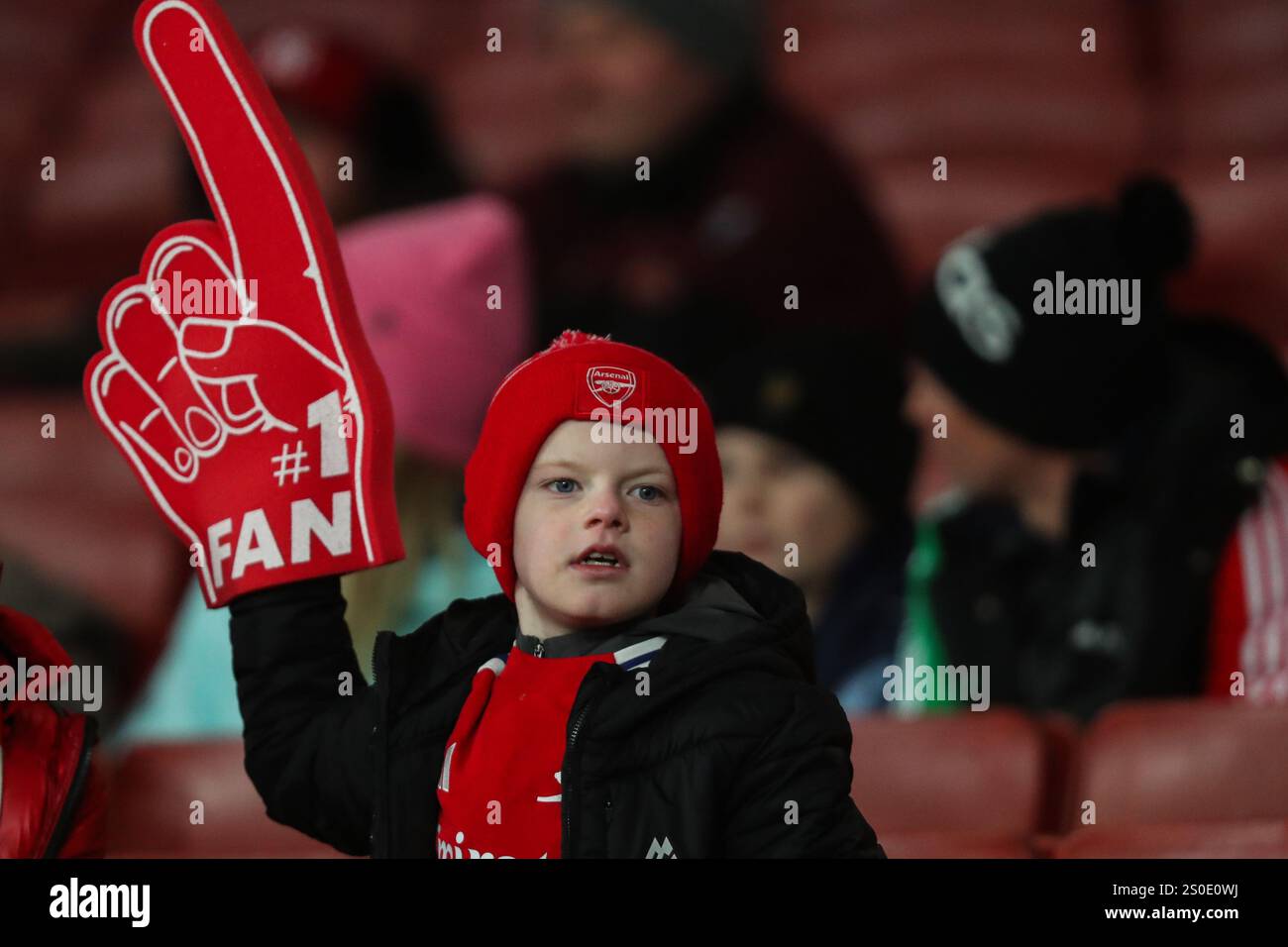 Arsenal fans during the Premier League match Arsenal vs Ipswich Town at ...