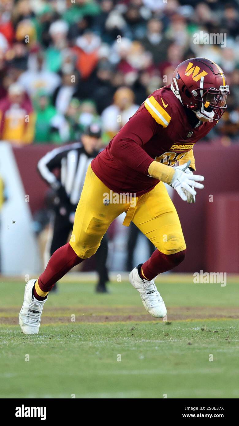Washington Commanders defensive end Clelin Ferrell (99) rushes during ...