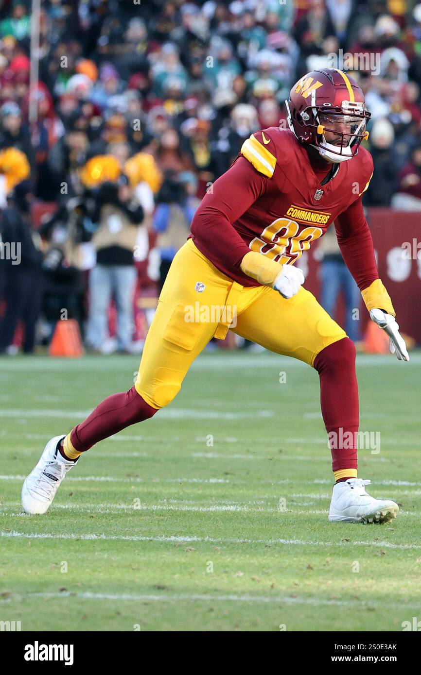 Washington Commanders defensive end Clelin Ferrell (99) rushes during ...