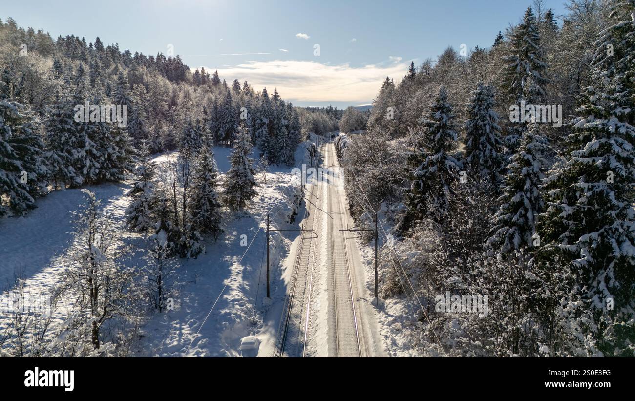 Aerial view railway scenic route hi-res stock photography and images ...
