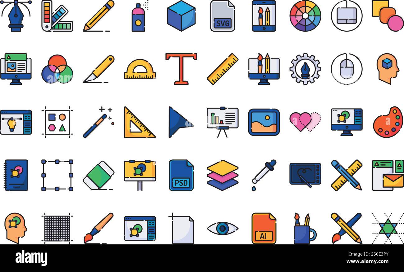 Graphic design icons High-Quality Vector Icons Collection with Editable ...