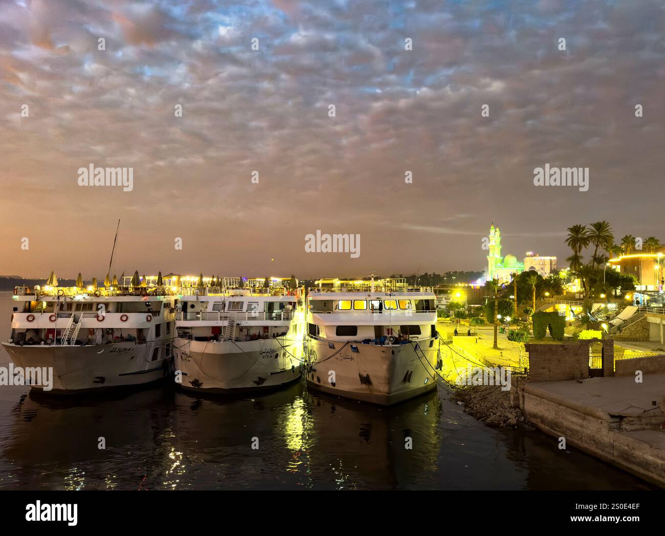 Aswan, Egypt; January 18, 2024: The impressive boats of the Nile River ...