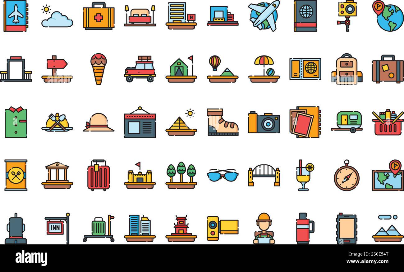 Travel icons High-Quality Vector Icons Collection with Editable Stroke ...
