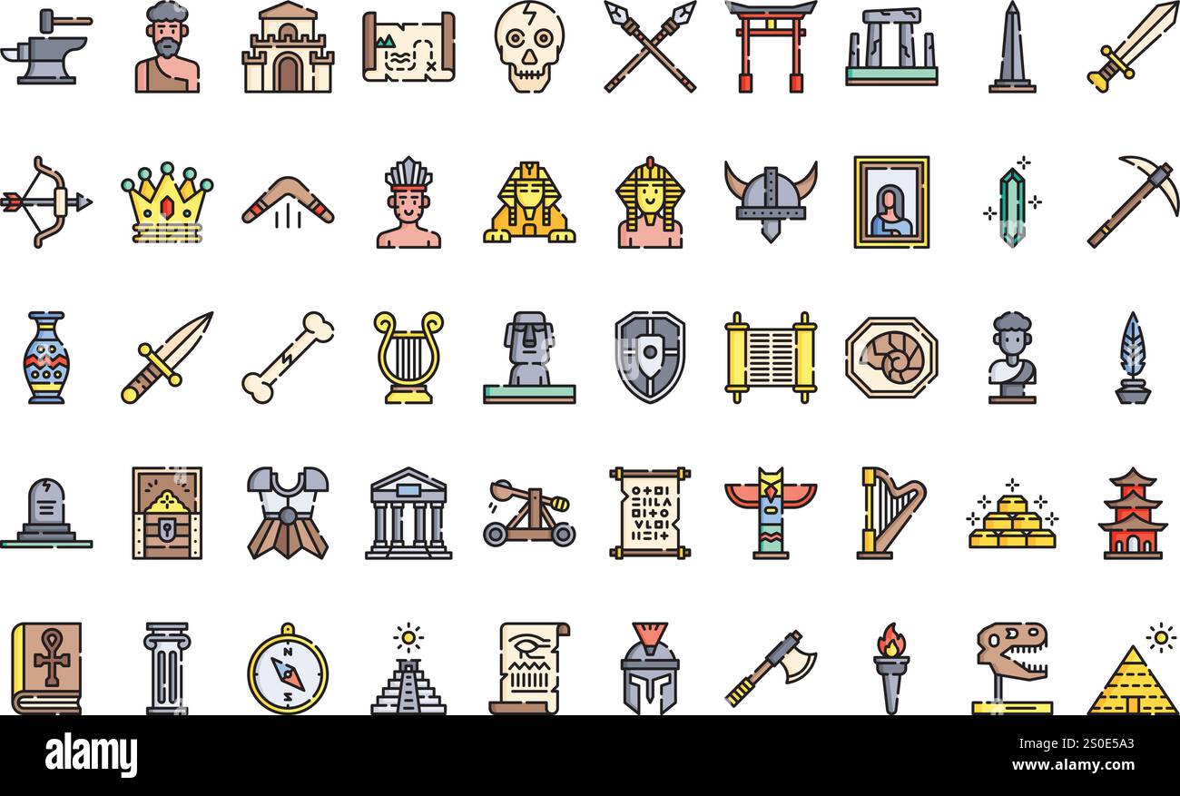 History icons High-Quality Vector Icons Collection with Editable Stroke ...