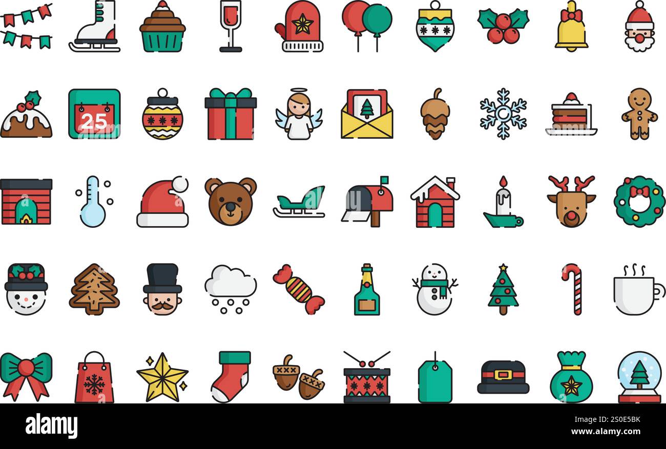 Christmas icons High-Quality Vector Icons Collection with Editable ...