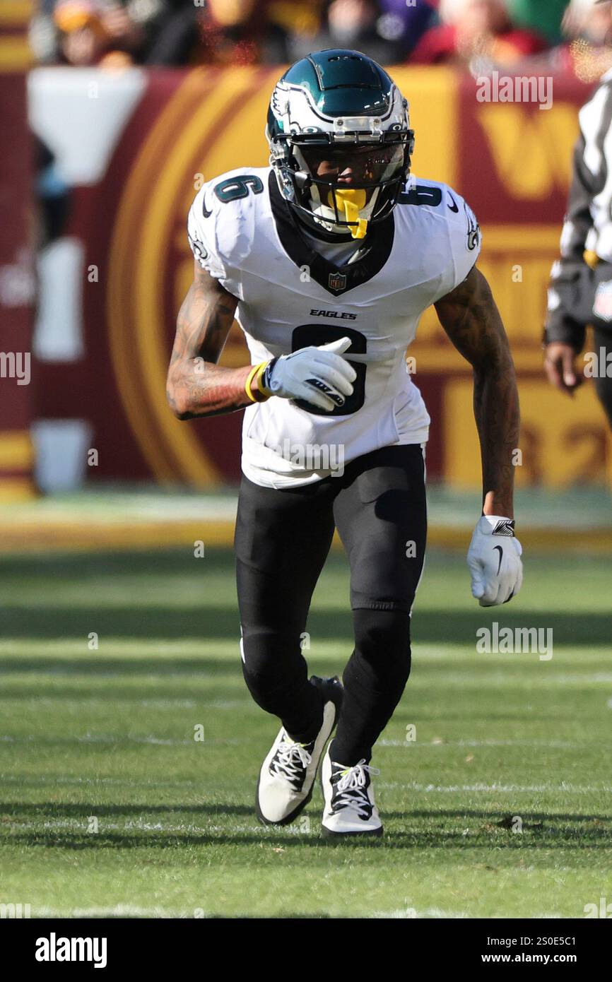 Philadelphia Eagles wide receiver DeVonta Smith (6) runs a route during ...