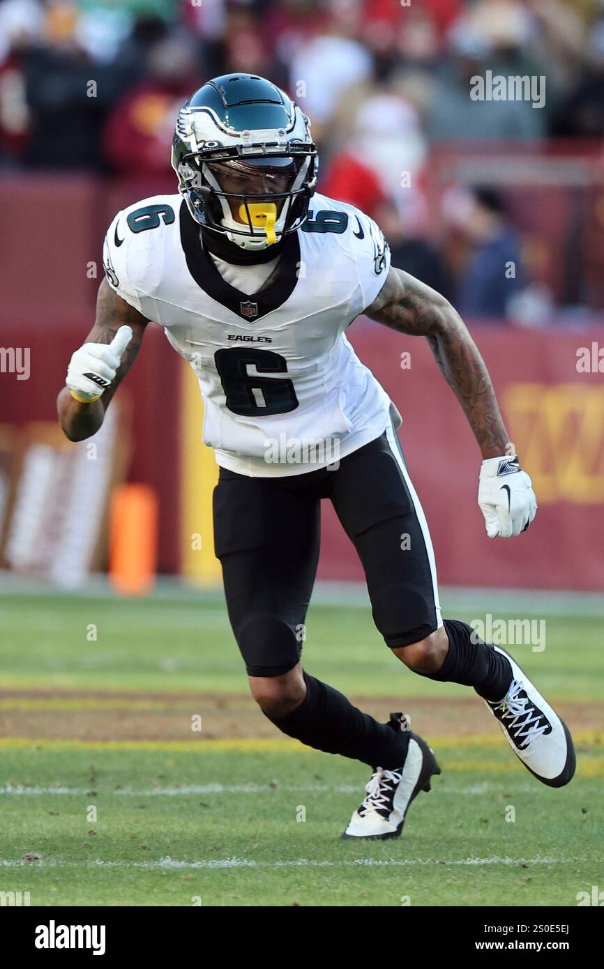 Philadelphia Eagles wide receiver DeVonta Smith (6) runs a route during ...