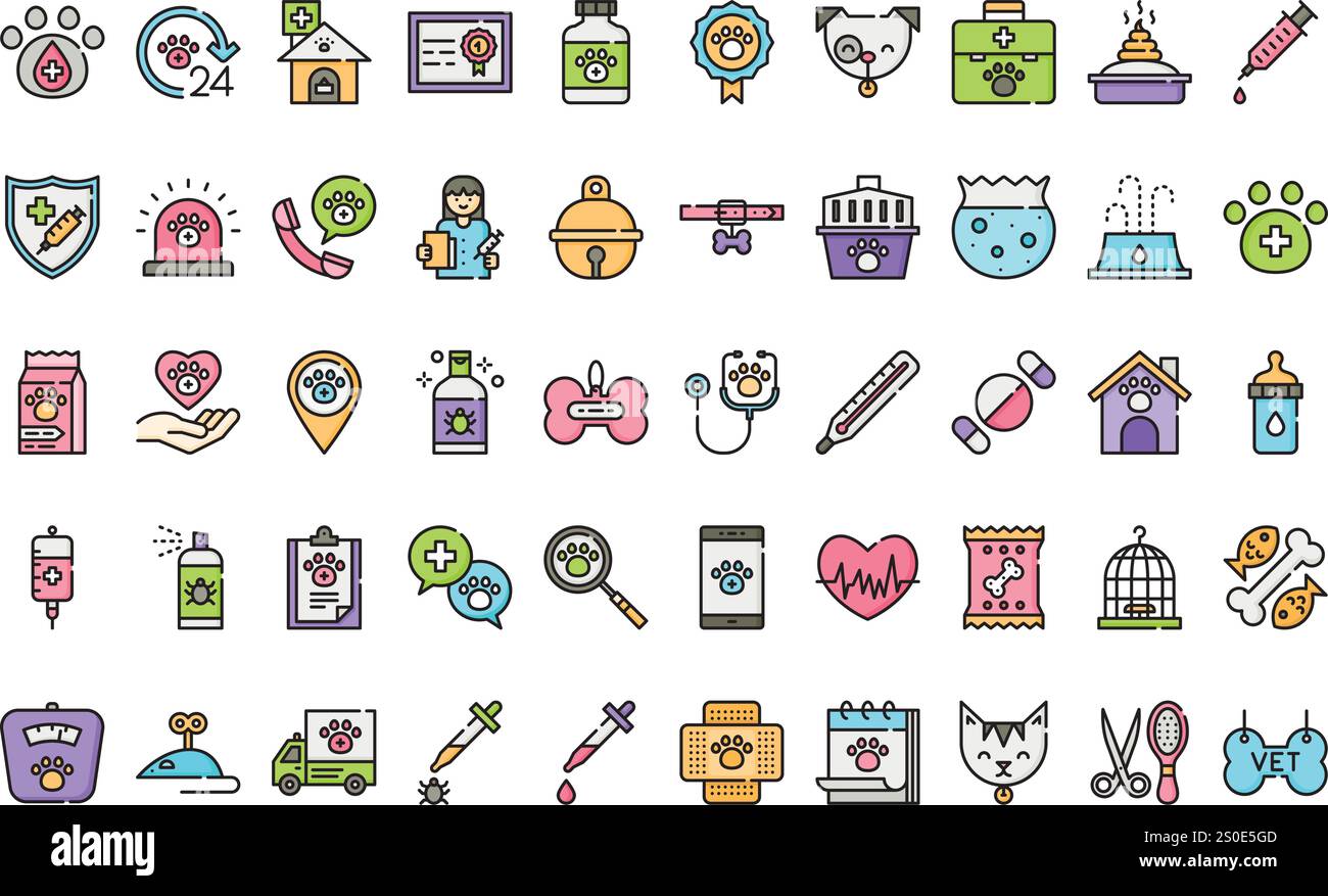 Veterinary icons High-Quality Vector Icons Collection with Editable ...