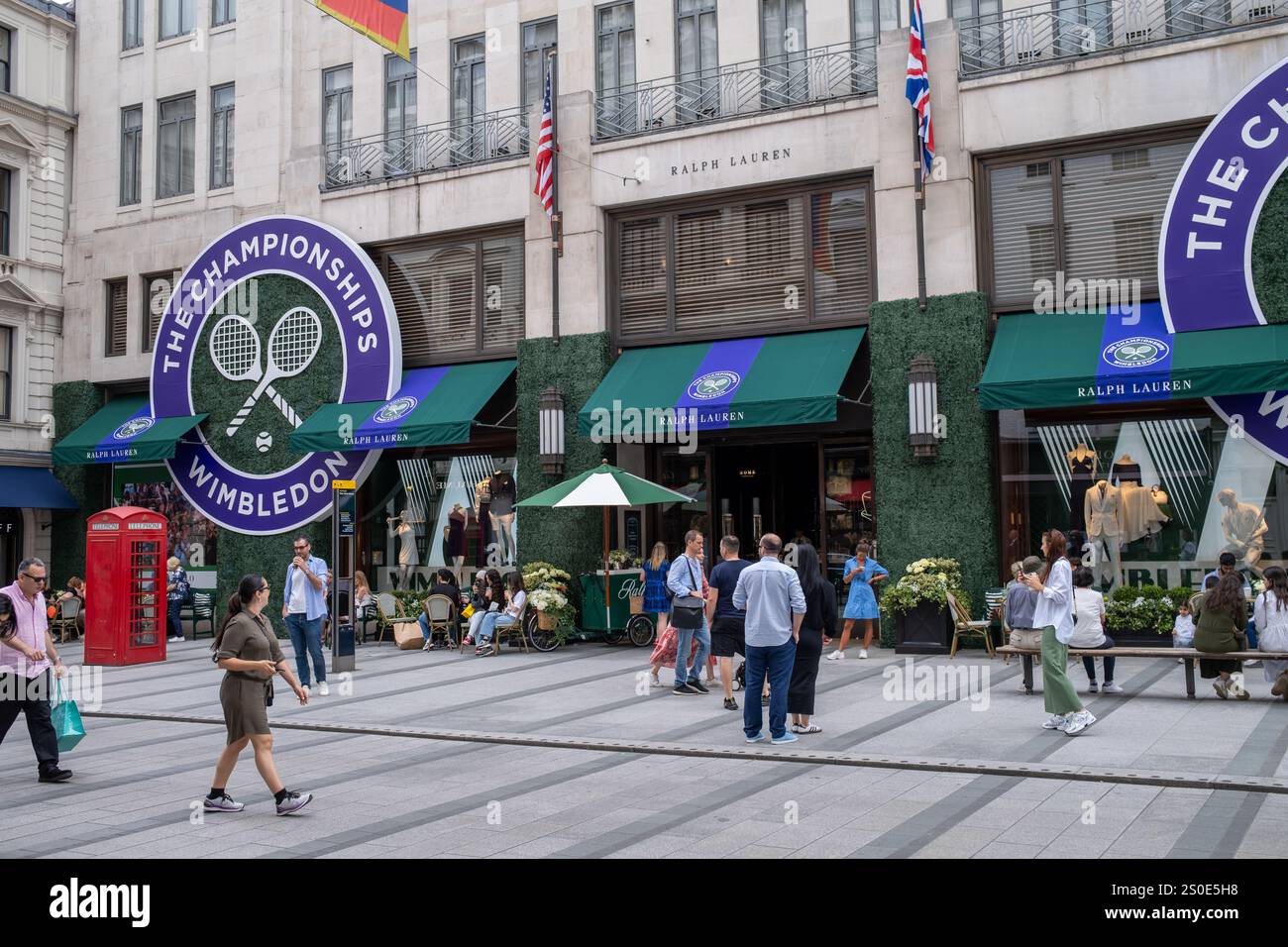 Wimbledon Tennis Advertising at the Ralph Lauren Store in Bond Street ...