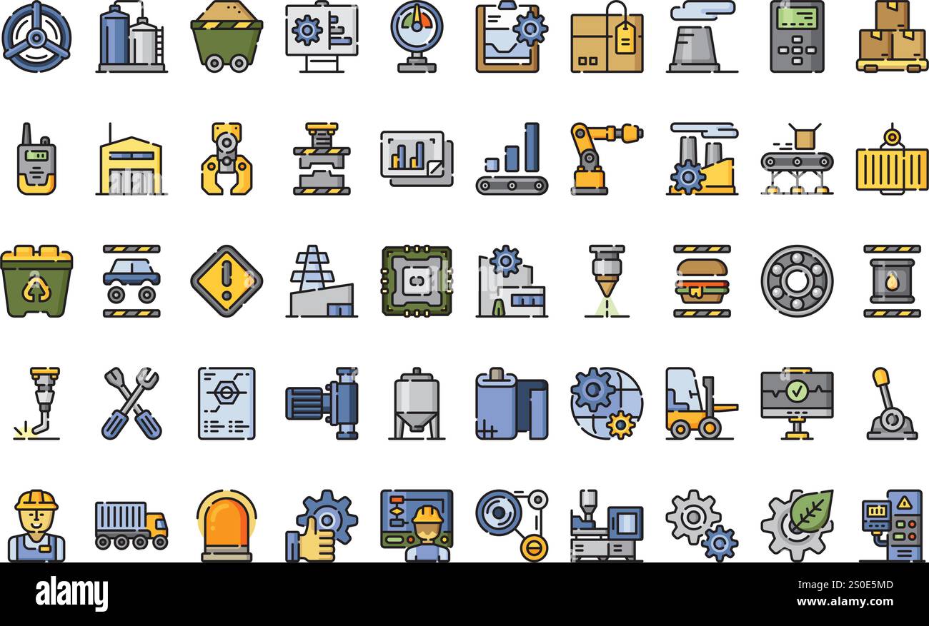 Manufacturing icons High-Quality Vector Icons Collection with Editable ...