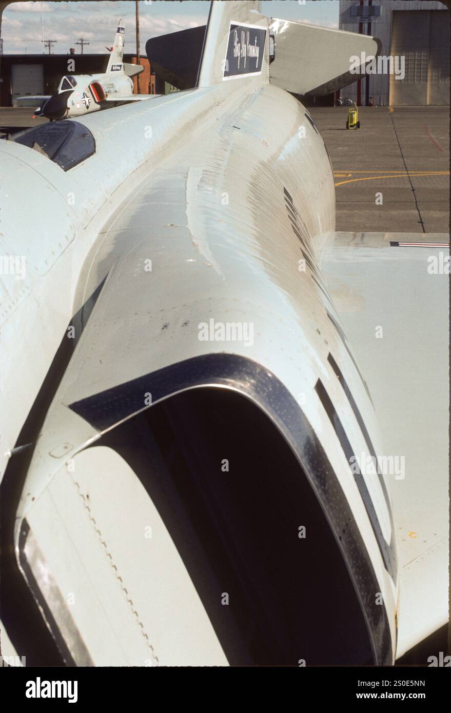 Intake and dorsal of F-106A clearly showing "wasp waist" resulting from ...
