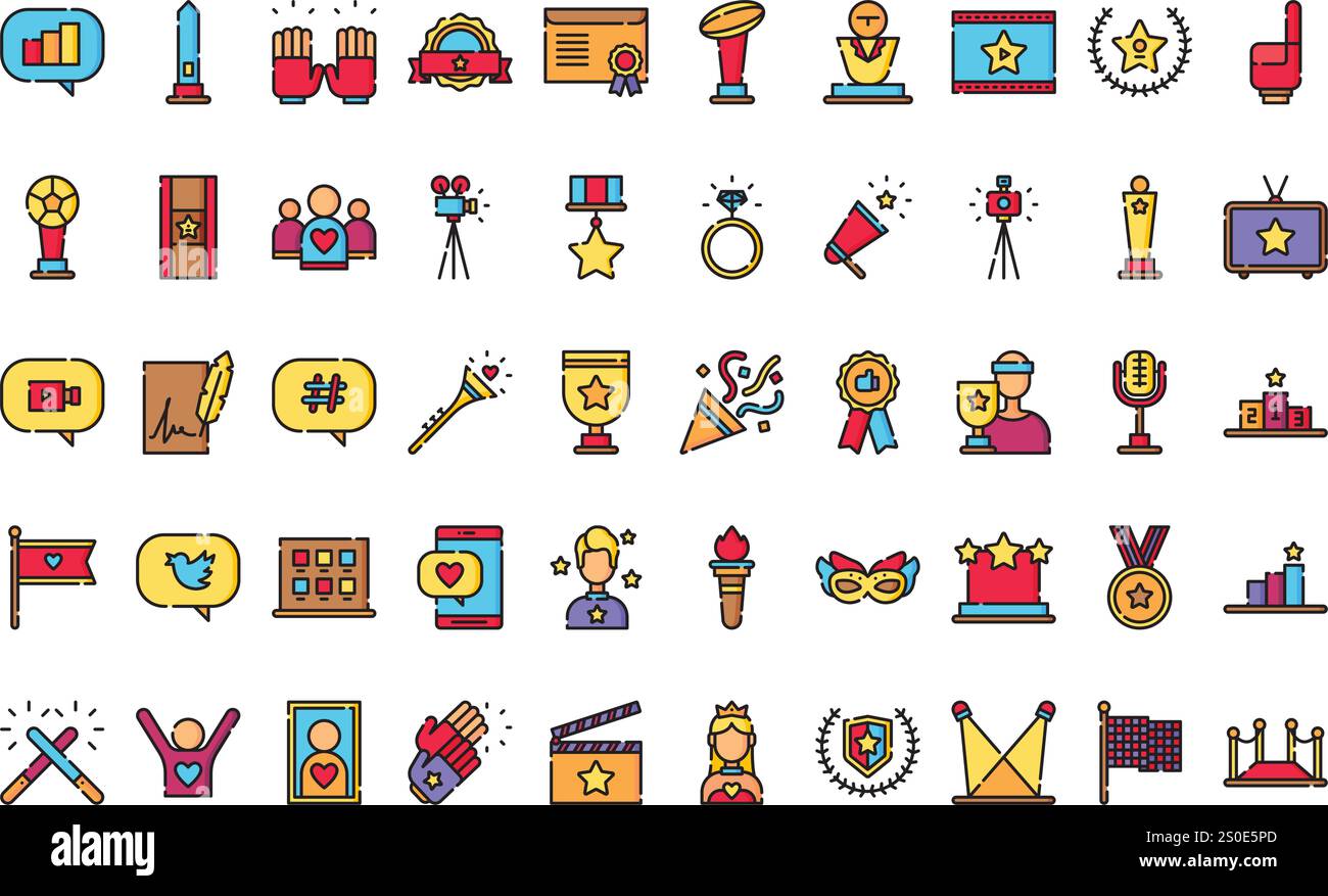 Fame icons High-Quality Vector Icons Collection with Editable Stroke ...
