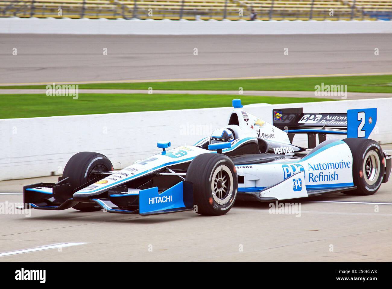 Newton Iowa, USA - July 11, 2014: Verizon Indycar Series Iowa Corn 300 ...