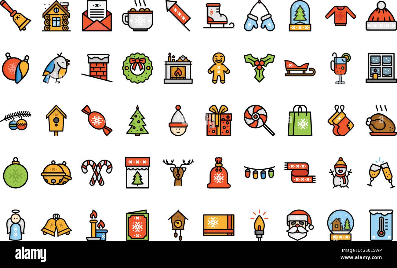 Christmas icons High-Quality Vector Icons Collection with Editable ...