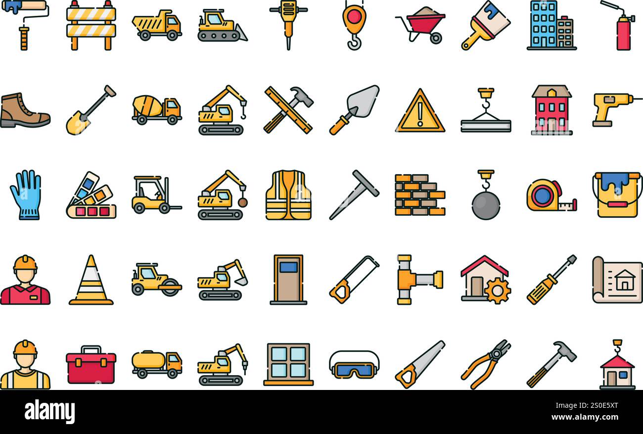 Construction icons High-Quality Vector Icons Collection with Editable ...