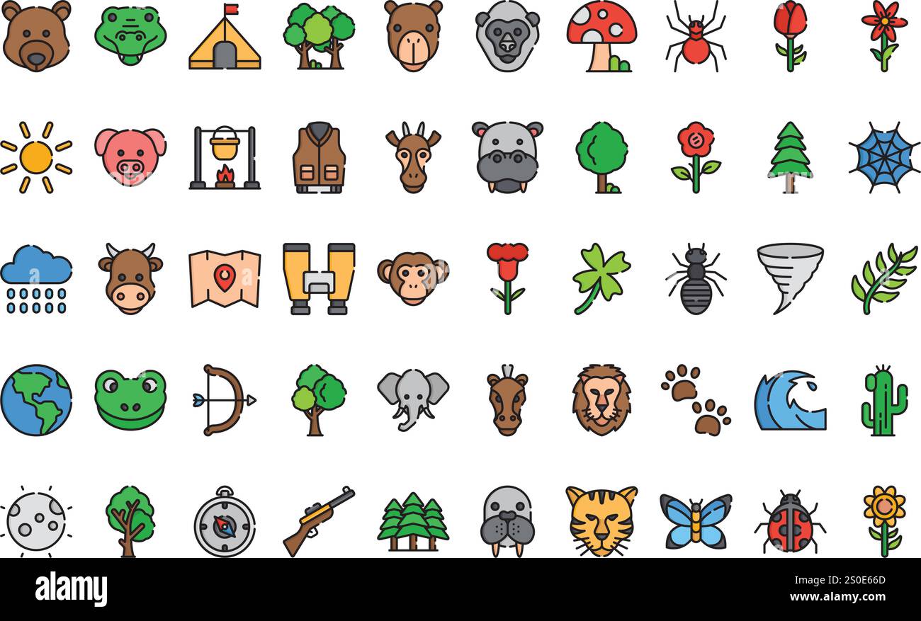 Wildlife icons High-Quality Vector Icons Collection with Editable ...
