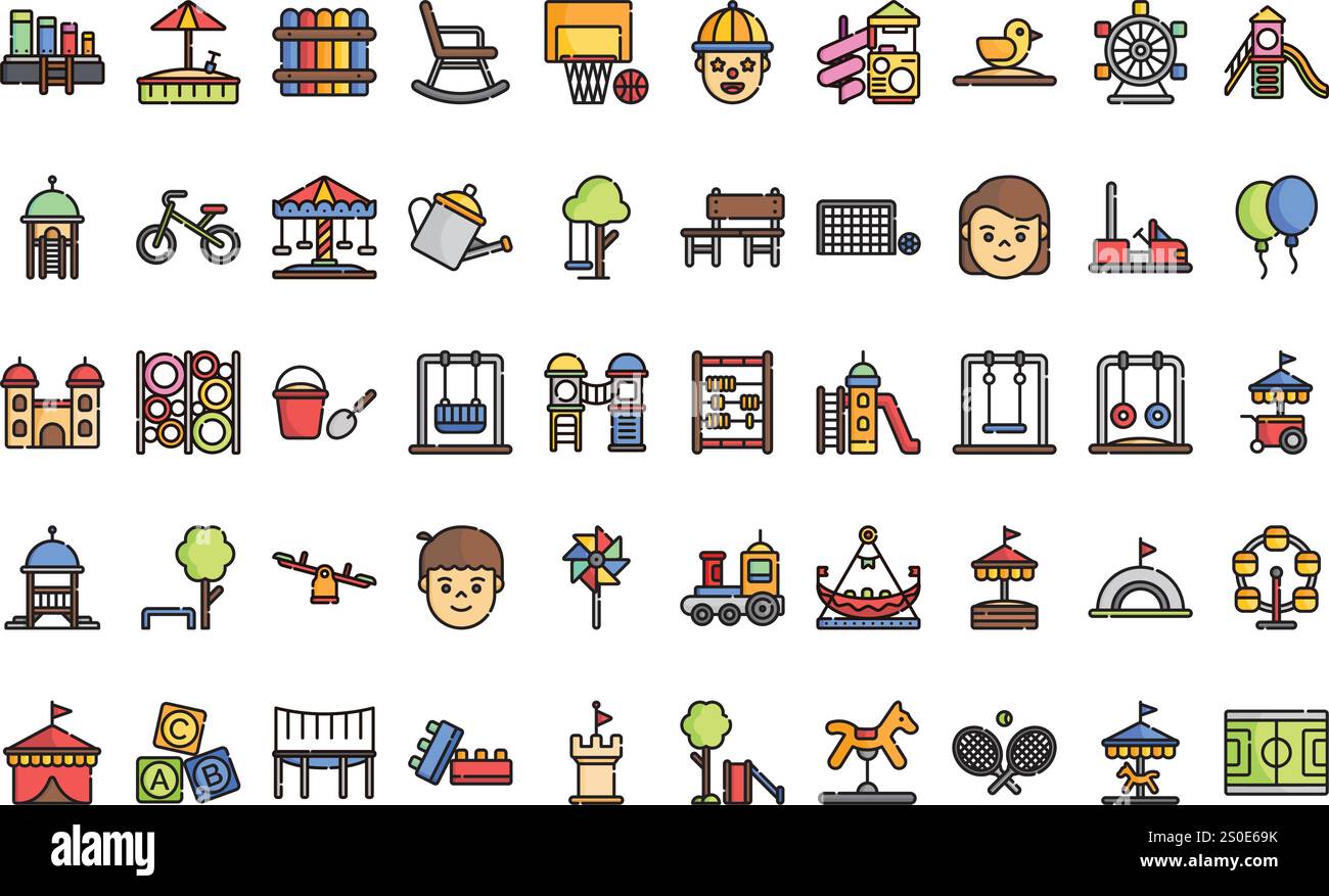 Playground icons High-Quality Vector Icons Collection with Editable ...