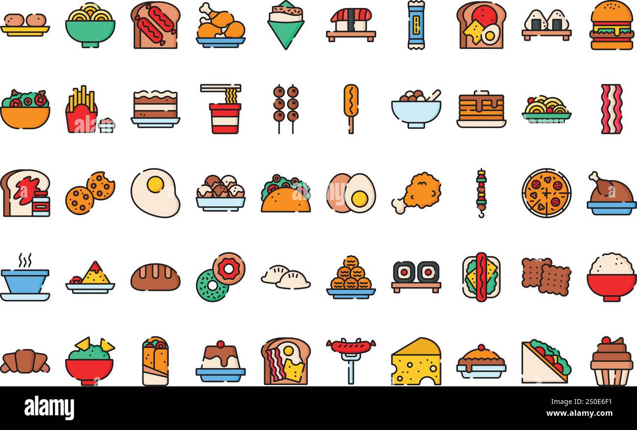 Food icons High-Quality Vector Icons Collection with Editable Stroke ...