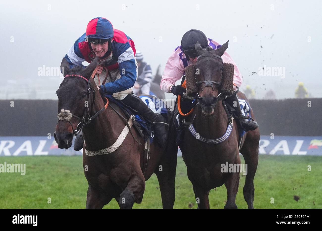 Val Dancer ridden by Charlie Hammond (right) on their way to winning ...