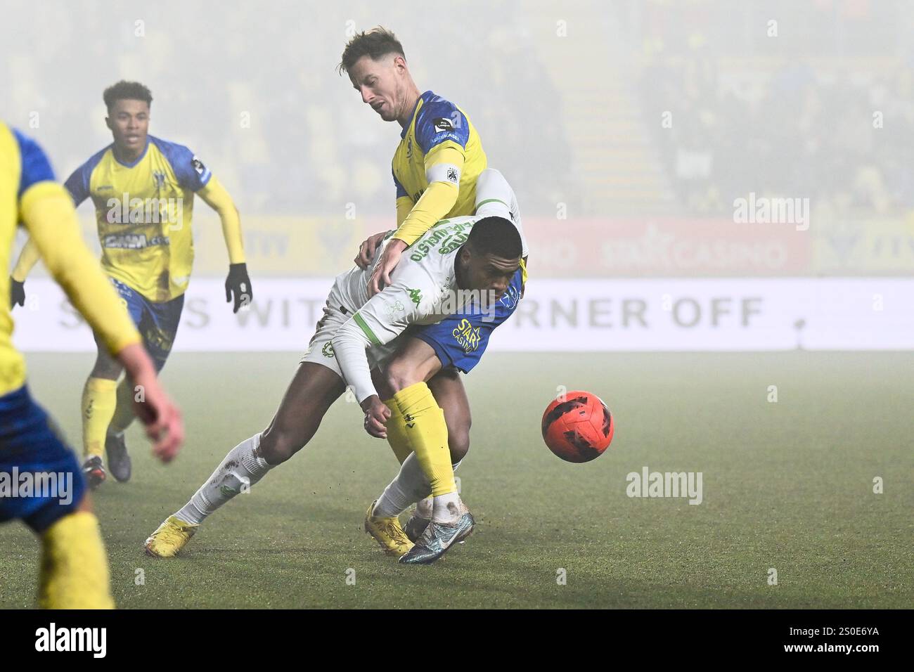 Sint Truiden, Belgium. 27th Dec, 2024. Cercle's Felipe Augusto Da Silva ...